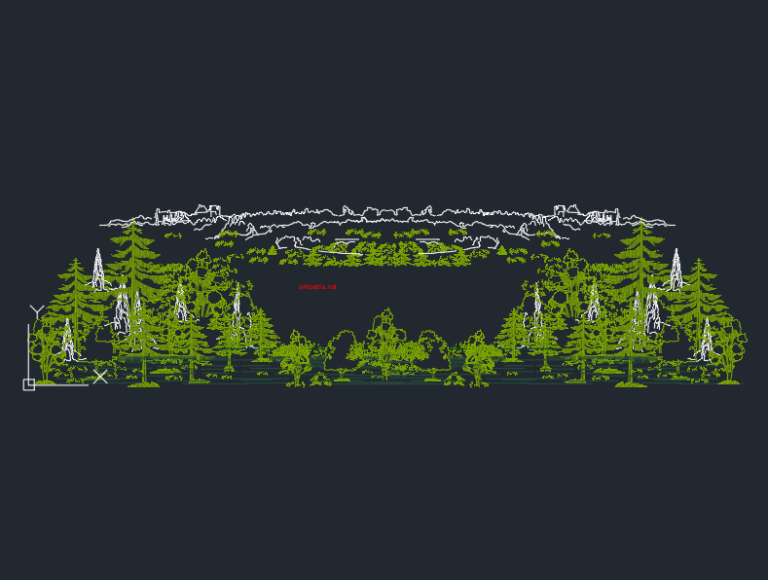 Ağaçlar Arkaplan Dwg - Arkipedia