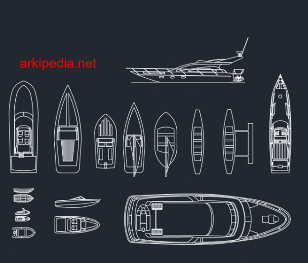 Yat ve Tekne Çizimleri Dwg - Arkipedia Yat ve Tekne Çizimleri Dwg - Arkipedia